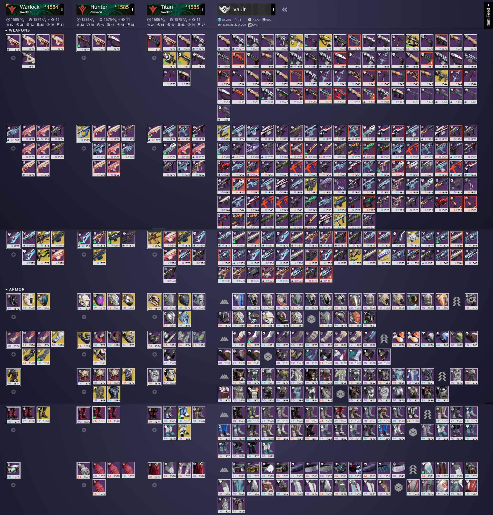 D2 High End Account - 3 Characters 1585+ | KBoosting