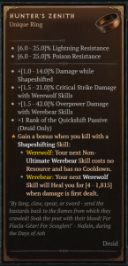 Buy Hunter's Zenith Unique – Diablo 4 Service | KBoosting