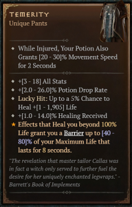 Buy Temerity Unique Pants – Diablo 4 Service | KBoosting