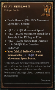 Buy Esu's Heirloom Unique – Diablo 4 Service | KBoosting