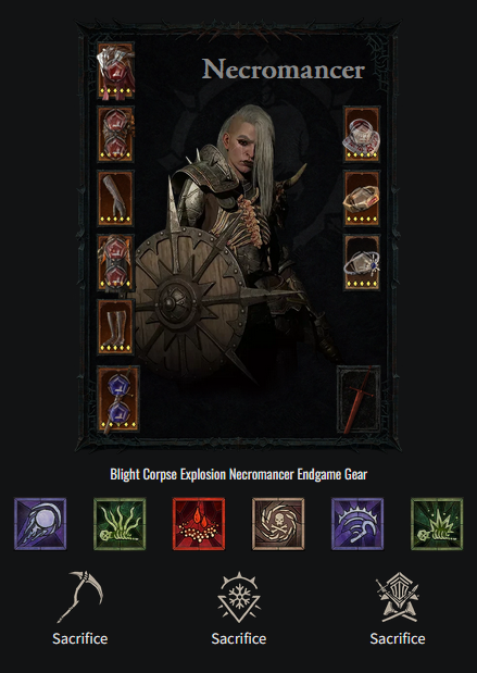 Blight Corpse Explosion Necromancer Build – D4 Boost
