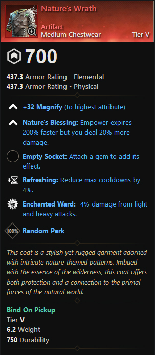 Nature's Wrath Artifact Boost – New World Services | KBoosting