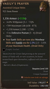 Buy Vasily's Prayer Unique – Diablo 4 Service | KBoosting