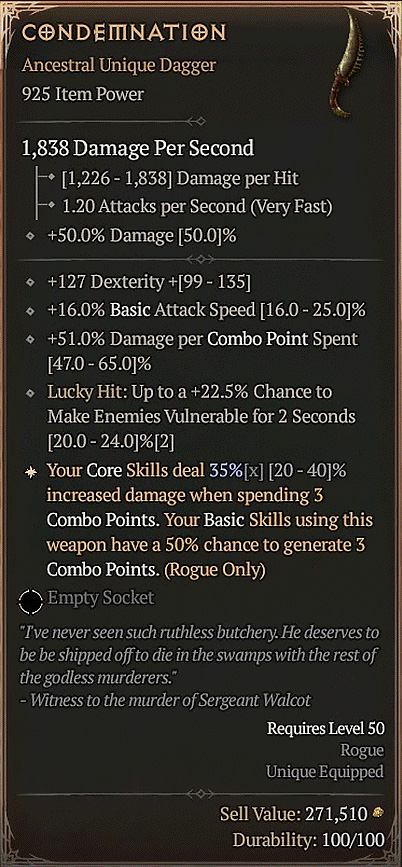 Buy Condemnation Unique – Diablo 4 Service | KBoosting