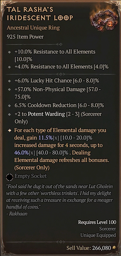 Buy Tal Rasha's Iridescent Loop Unique – Diablo 4 Service