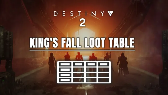 Destiny 2 King's Fall Loot Table – Raid Loot Pool in Detail